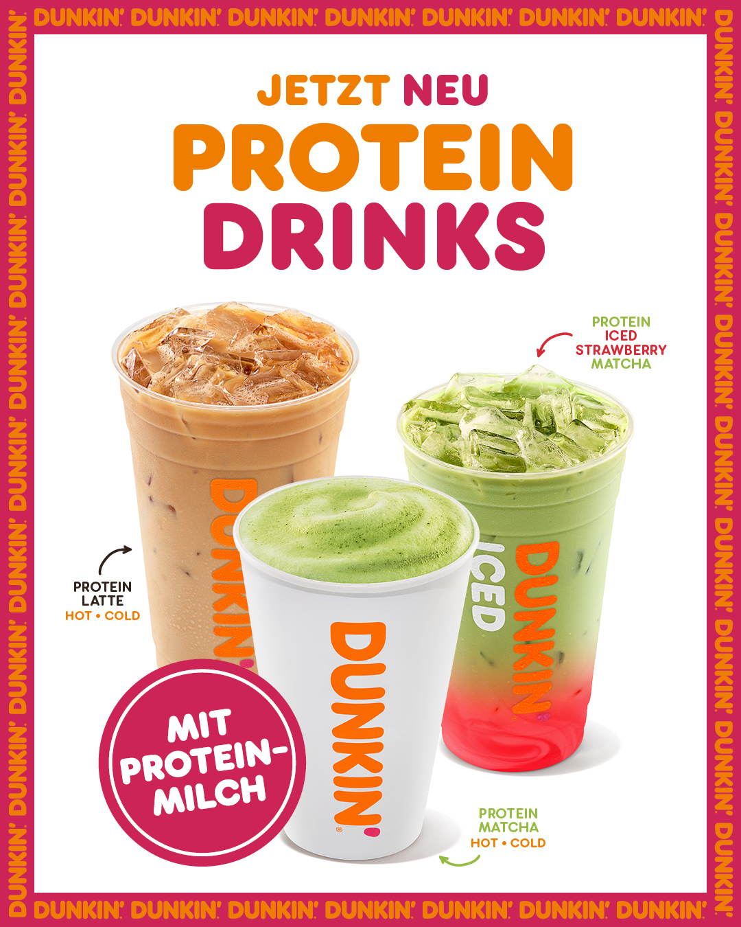 Protein Drinks bei DUNKIN’ | MILLENNIUM City